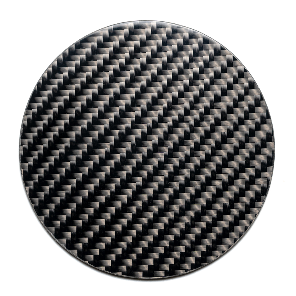 Circle Coaster of Real Carbon Fiber, Set of 5 with with Holder ...